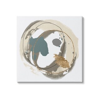 Stupell Circular Inclusion Abstract Shapes Canvas Wall Art by Alonzo ...