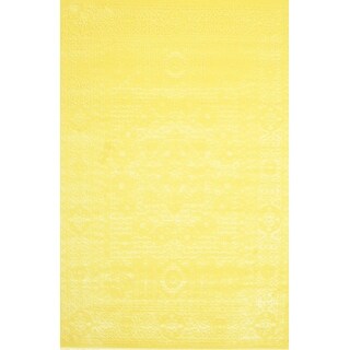Ahgly Company Machine Washable Contemporary Yellow Area Rugs - Bed Bath ...