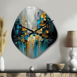 Abstract Geometric Black And Green III - Abstract Geometric Large Wall ...