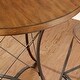 Round 36-Inch Counter Height Dining Table with Brown Birch Veneer Top ...