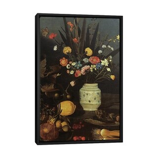 iCanvas "Still life with flowers and plants" by Michelangelo Merisi da ...