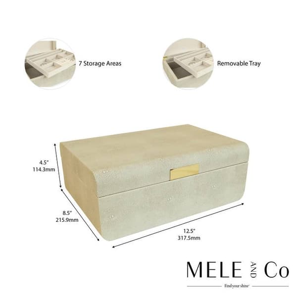 Mele and Co Rebecca Vegan Leather Jewelry Box - Bed Bath & Beyond ...