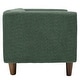 Modern Boucle 3-Seater Sofa with Sculpted Wood-Inset Arms and ...
