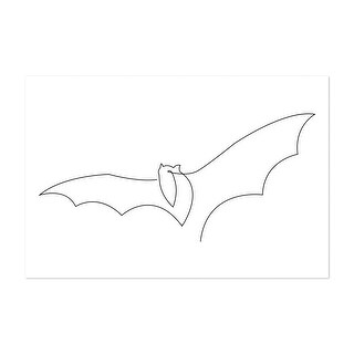 Bat Line Line Drawings Animals Minimal Art Print/Poster - Bed Bath ...