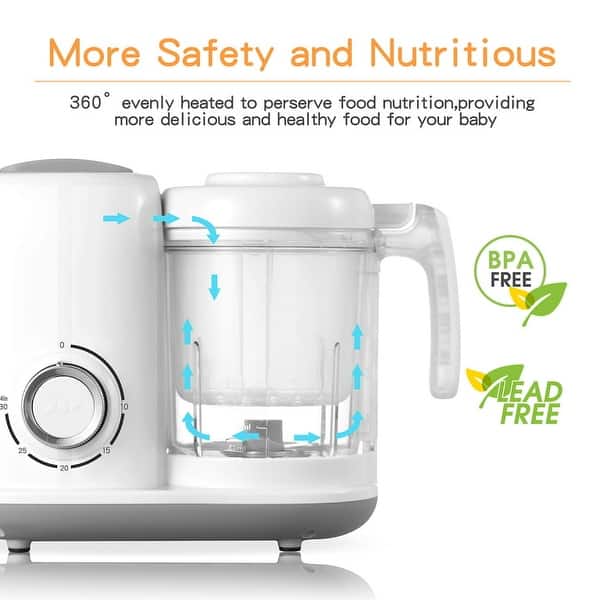 4-in-1 Mini Baby Food Maker Food Processor Blender Cook healthy Toddler ...