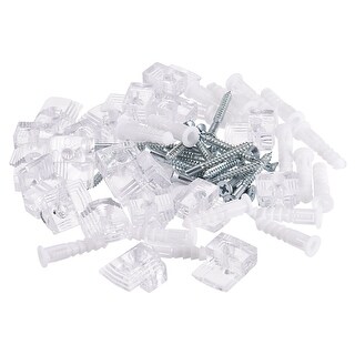 Glass Retainer Clips Kit, Cabinet Door Clips Mirrors Holder for Glass ...