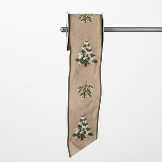 15'L Sullivans Christmas Tan Christmas Tree Ribbon, Brown - Bed Bath ...