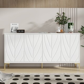 Creative carved 4-door Sideboard for Dining Room - Bed Bath & Beyond ...