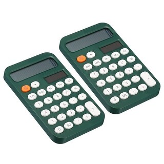 2Pcs Portable Office Calculators 12 Digit Display Electronic Calculator ...
