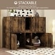 Dual-Compartment Cat Litter Box Enclosure Multi-Functional Furniture ...