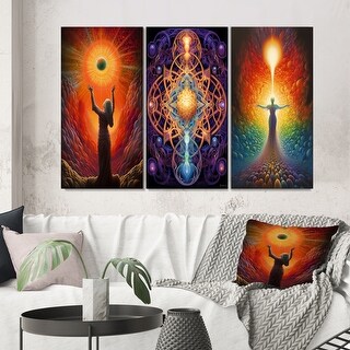 Designart "Universal Goddess Of Compassion I" Christianism Wall Art Set ...