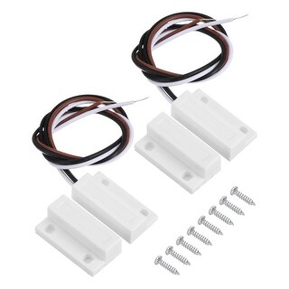 Magnetic Reed Switch, 2 Sets NO NC Wired Door Window Contact Switch ...