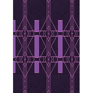 Ahgly Company Machine Washable Transitional Deep Purple Area Rugs - Bed ...