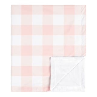 Pink Buffalo Plaid Check Girl Baby Receiving Security Swaddle Blanket ...