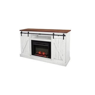 Talon Brands Rustic TV Console with Fireplace - Bed Bath & Beyond ...