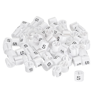 Clothes Hanger Marker Size Tag Fit 3.5mm Rod for Garment Color Coding ...