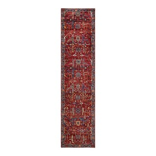 Overton Hand Knotted Wool Vintage Inspired Traditional Serapi Orange ...