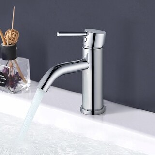 Topcraft Single Handle Single Hole Bathroom Sink Faucet - Bed Bath ...
