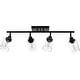 Black Track Lighting Ceiling with Clear Glass - Bed Bath & Beyond ...