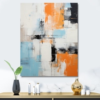 Designart "Cubist Visions Deconstructed Minimalism" Abstract Painting ...