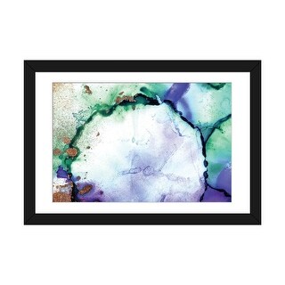 iCanvas "Alcohol Ink Background In Green And Blue" by Jane Rix - Bed ...