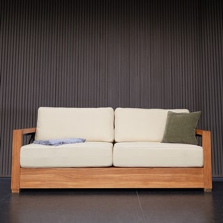 Cambridge Casual Provence Teak Outdoor Sofa - Bed Bath & Beyond - 43040896