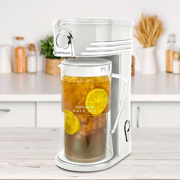 Nostalgia Café' Ice 3-Quart Iced Coffee and Tea Brewing System with ...