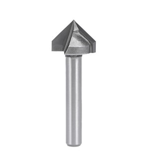 Router Bit 6mm Shank 16mm Dia 90 Degree V-Groove End Mill Tungsten ...