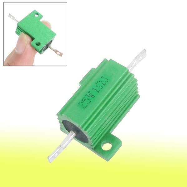 25 Watt 1 Ohm Screw Tap Mounted Aluminum Housed Wirewound Resistors ...