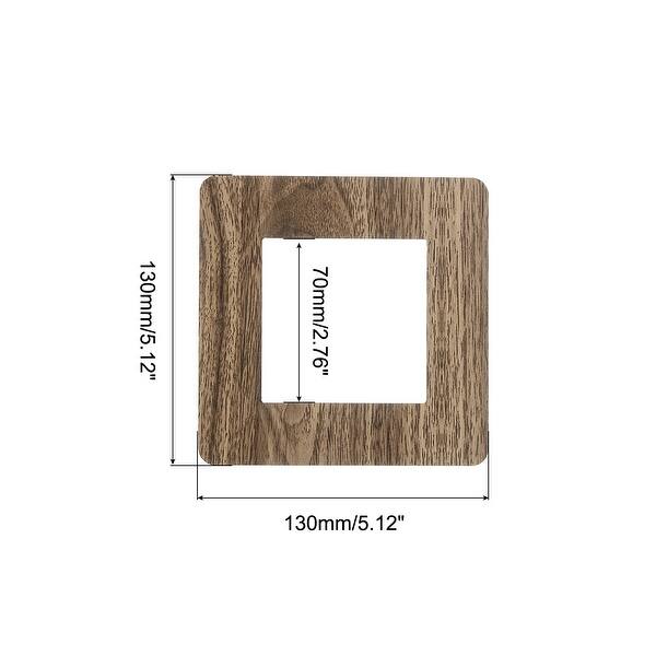 Switch Surround Plate 1 Gang Aluminum Plastic Black Walnut Color 130mm ...