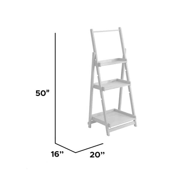 WallBeyond 50 inch Free-Standing 3-Tier Ladder Bookshelf - Bed Bath ...