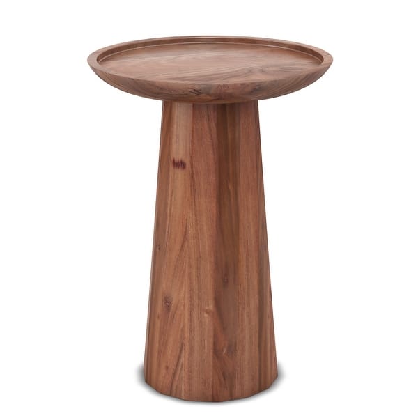 WYNDENHALL Kimball SOLID WOOD 13 inch Wide Round Contemporary Wooden ...