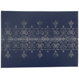 WOOD BLOCK NAVY CENTER Kitchen Mat By Kavka Designs - Bed Bath & Beyond ...