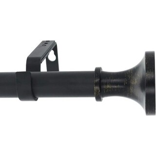 1-inch Diameter Sidra Adjustable Single Drapery Curtain Rod - Bed Bath ...