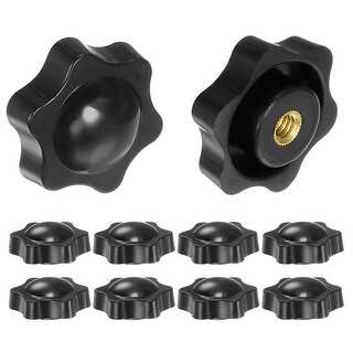 Star Knobs Thread Head Plastic Non-Through Hole Screw-in Clamping ...