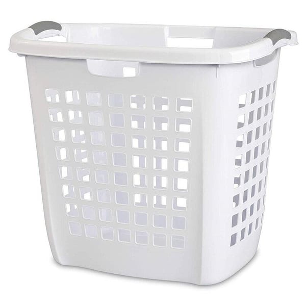 Set of 4 Heavy Duty Plastic Laundry Hamper Dirty Clothes Basket - 17 x ...