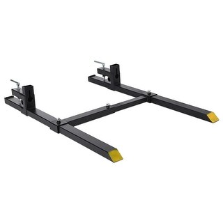Heavy Duty Front Loader Forks with Adjustable Stabilizer Bar for Loader ...