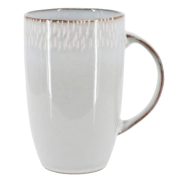 Meritage Jasper 6 Piece 22 Ounce Stoneware Tall Latte Cup Set in Grey ...