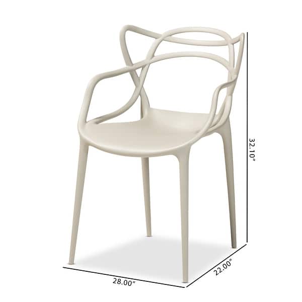 Landry Modern Stackable Plastic Dining Chair Set (4pc) - Bed Bath ...