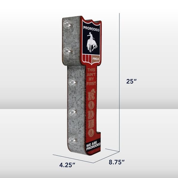 American Art Decor PRCA ProRodeo LED Marquee Metal Sign - Western ...