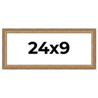 24x9 Frame Red Solid Wood Picture Frame Width 1.75 Inches | Interior ...
