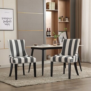 Chambray Fabric Dinng Chair 2 pcs set - Bed Bath & Beyond - 38330649