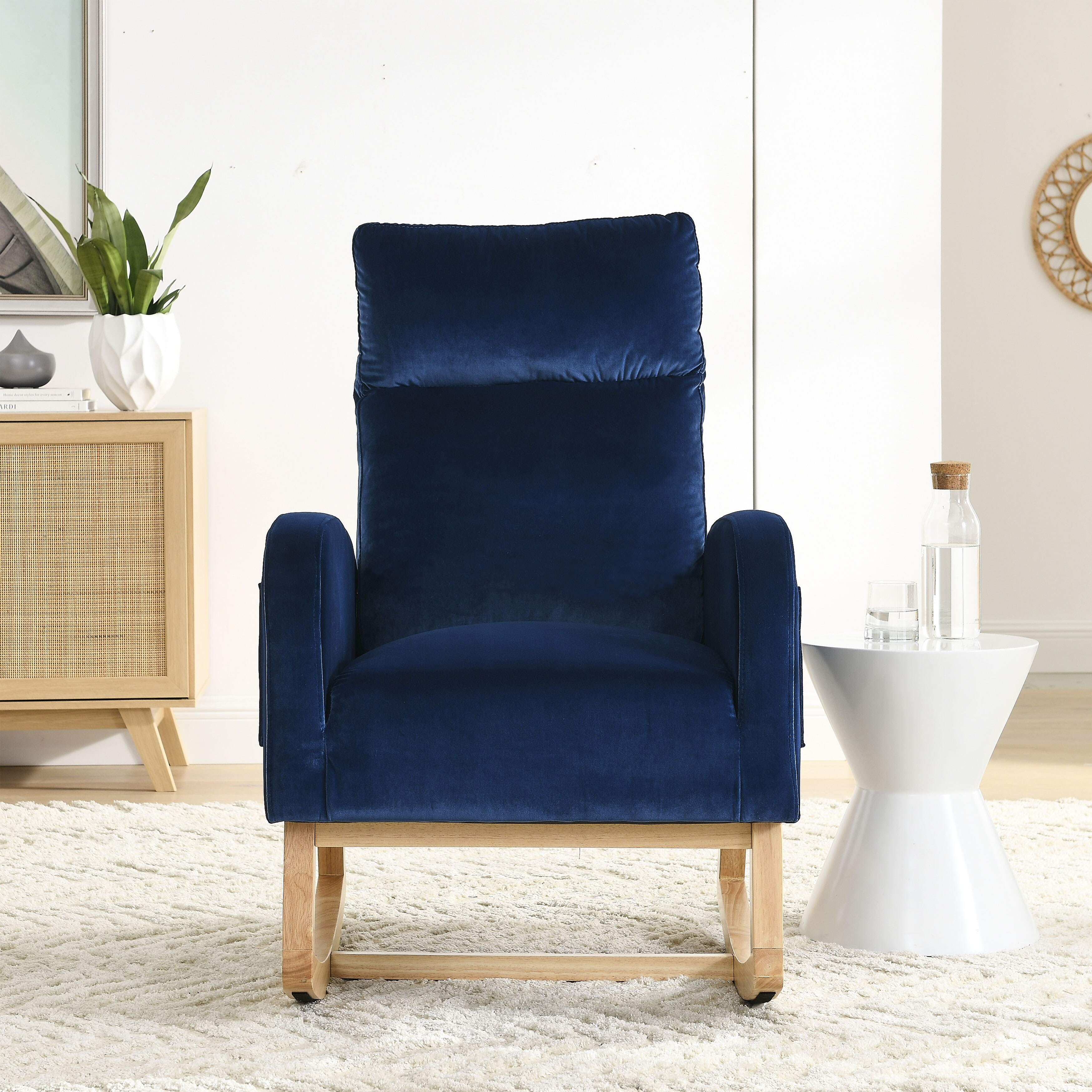 Modern Accent High Backrest Living Room Lounge Arm Rocking Chair Bed Bath Beyond 36963757
