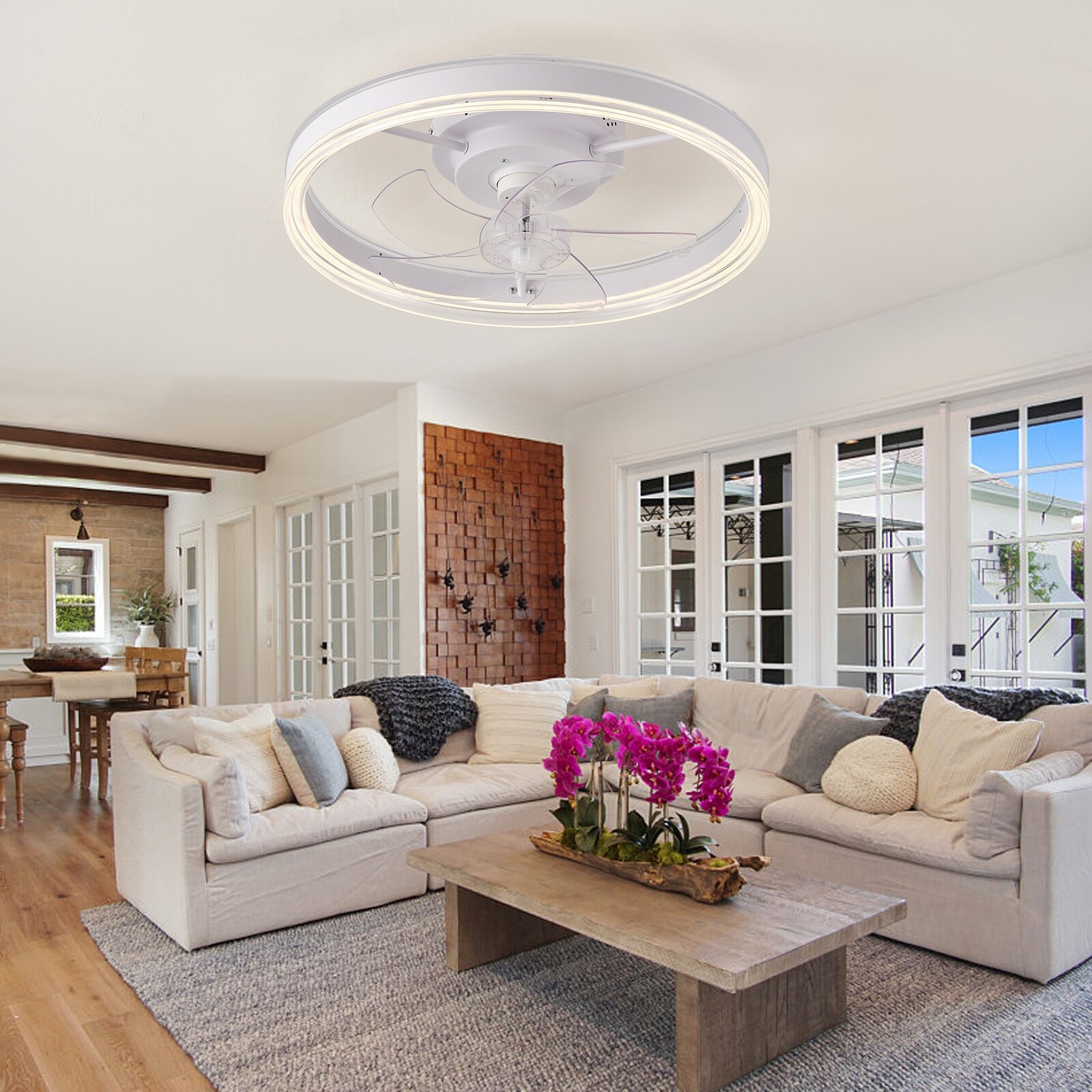 Ceiling Fan With Lights Ceiling Fans With Lights Dimmable Led Embedded ...