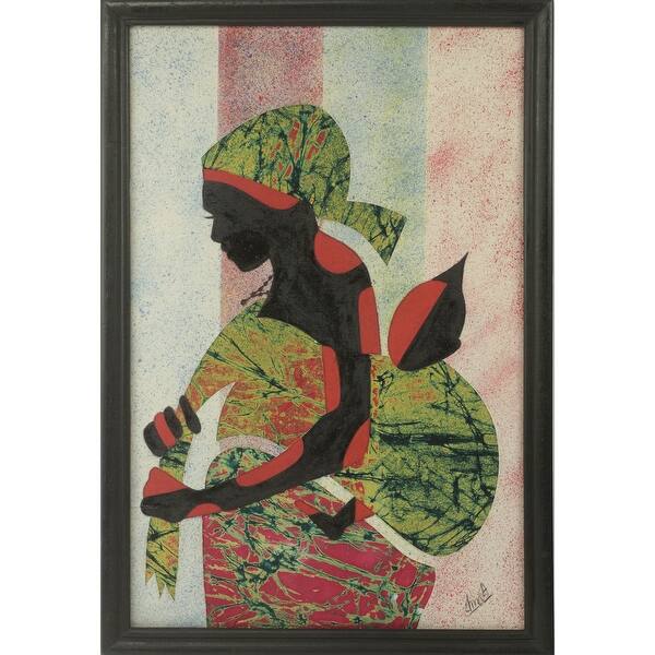 Novica Handmade Good Akan Mother Cotton Batik Wall Art - Bed Bath ...