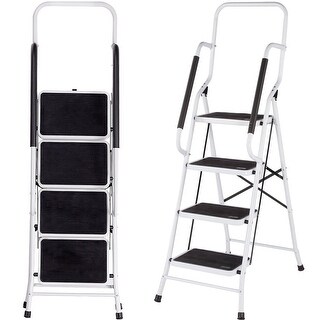 4 Step Ladder Portable Folding Step Stool for Household and Office ...