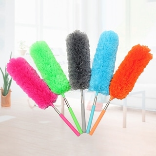 Telescopic Extendable Microfiber Duster Dusting Brush Desk Car Cleaning ...