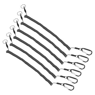 Fishing Tools Lanyards, Safety Cord Spiral Lanyards Tether Retractable ...