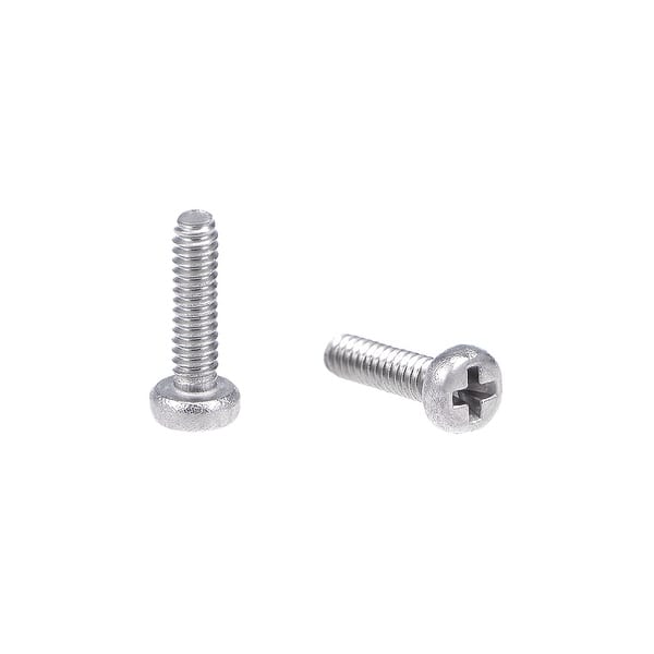M1.6x6mm Machine Screws Pan Phillips Head Screw Fasteners Bolts 100Pcs ...