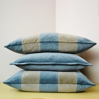 Jiti Indoor Patchwork Bold Striped Tonal Cotton Velvet Decorative ...